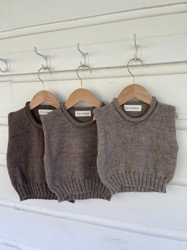 Harvey Roll Neck Vest - Custom – Hare & Hunter